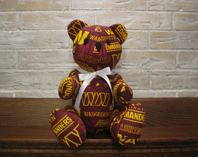 Washington Commanders Bear-nfl Bear Stuffed Bear Football Bear Handmade ...