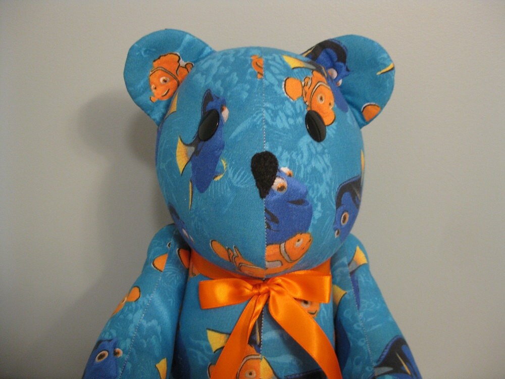 Finding Nemo Bear-stuffed Bear Novelty Bear Souvenir Bear Handmade Bear ...
