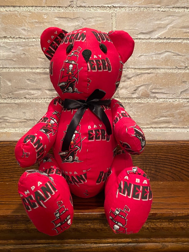 Tamps Bay Buccaneers-red-nfl Bear Stuffed Bear Football Bear Handmade ...