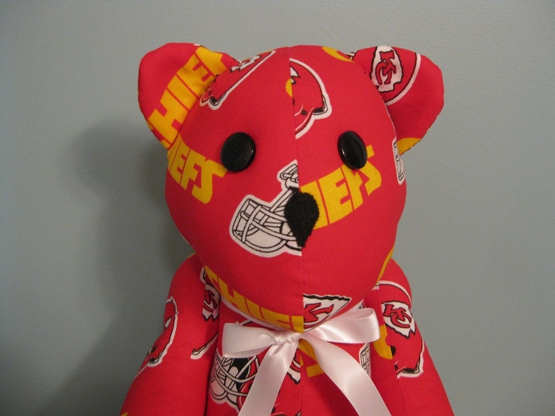 Kansas City Chiefs Bear- Red - Nfl Bear Stuffed Bear Football Bear ...