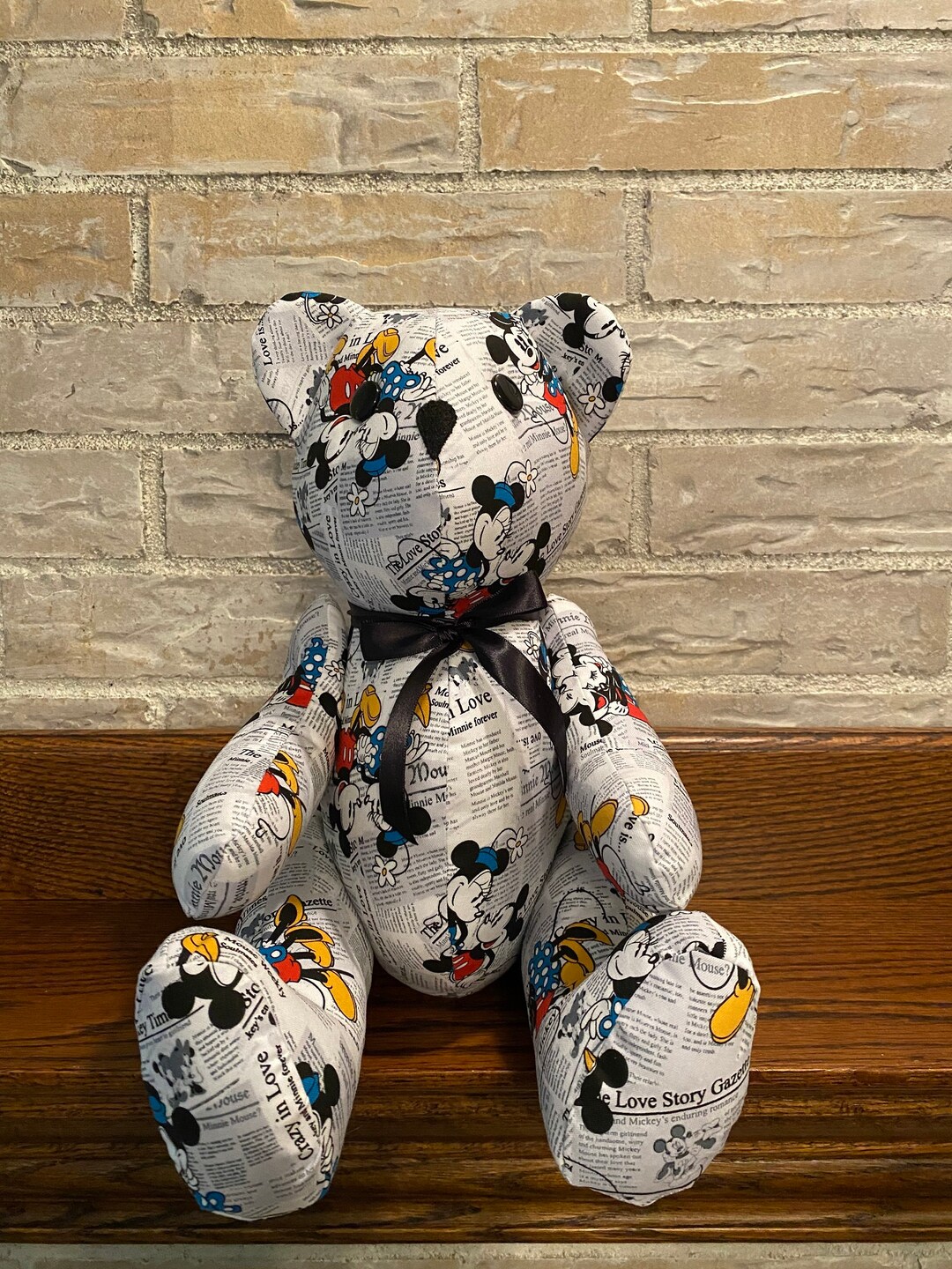 Mickey and Minnie Mouse Bear-stuffed Bear Novelty Bear Souvenir Bear ...