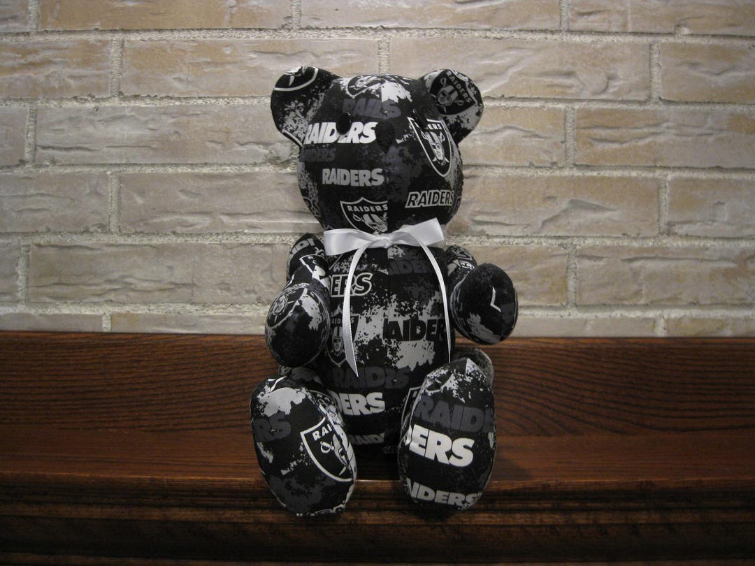 Las Vegas Raiders Bear-nfl Bear Stuffed Bear Football Bear Handmade ...