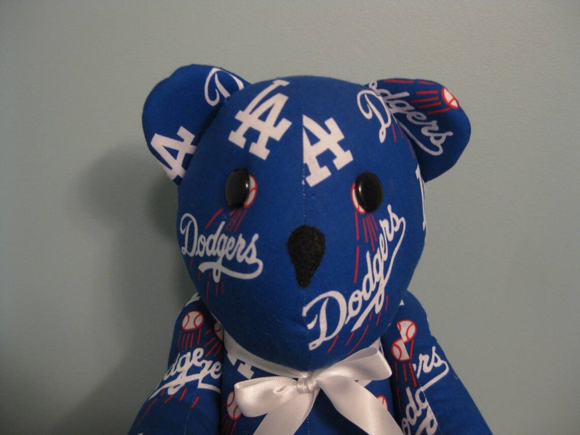 Los Angeles Dodgers Bear-blue-mlb bear stuffed bear major | Etsy
