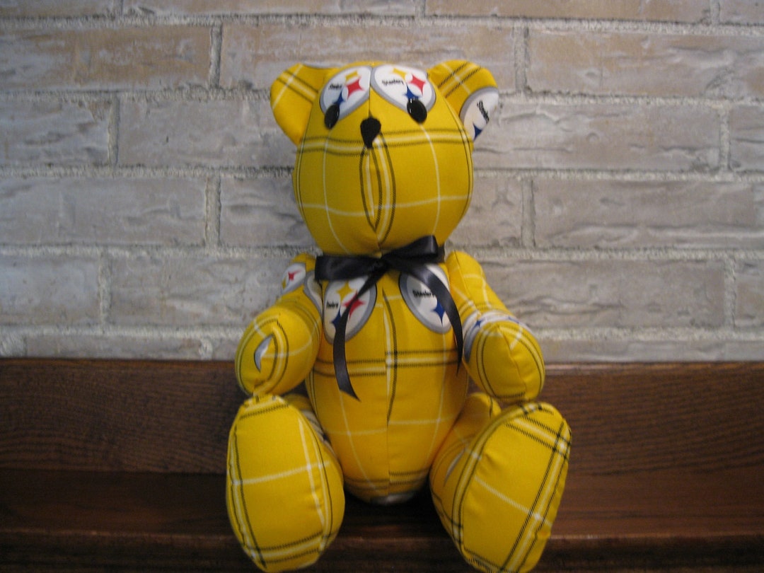 Pittsburgh Steelers Bear -nfl Bear Stuffed Bear Football Bear Handmade ...