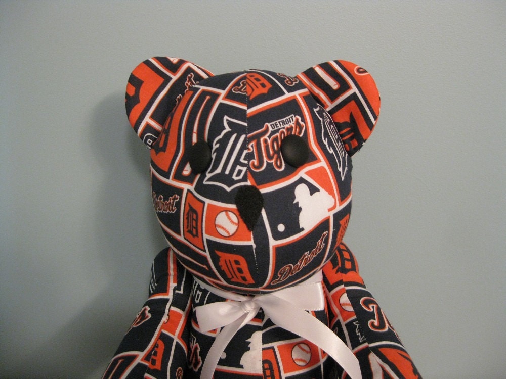 Detroit Tigers Bear-mlb Bear Stuffed Bear Major League - Etsy