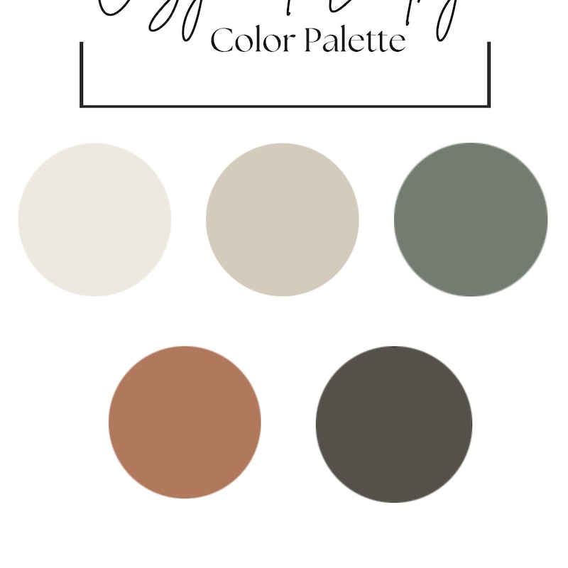 Earthy Color Palette - Etsy