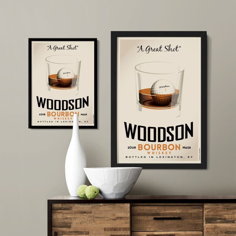 A Great Shot Golf / Whiskey / Bourbon Personalized 18x24 or 24x36 ...