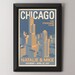 Chicago Downtown Personalized Wedding Art in Classic Frame - Etsy