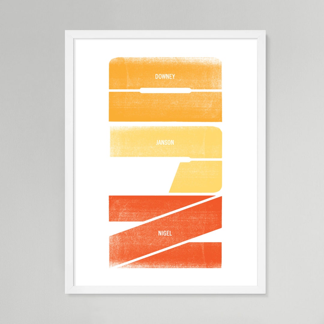 Initial Verical Personalized Baby/kids Art (orange, Large) - Etsy