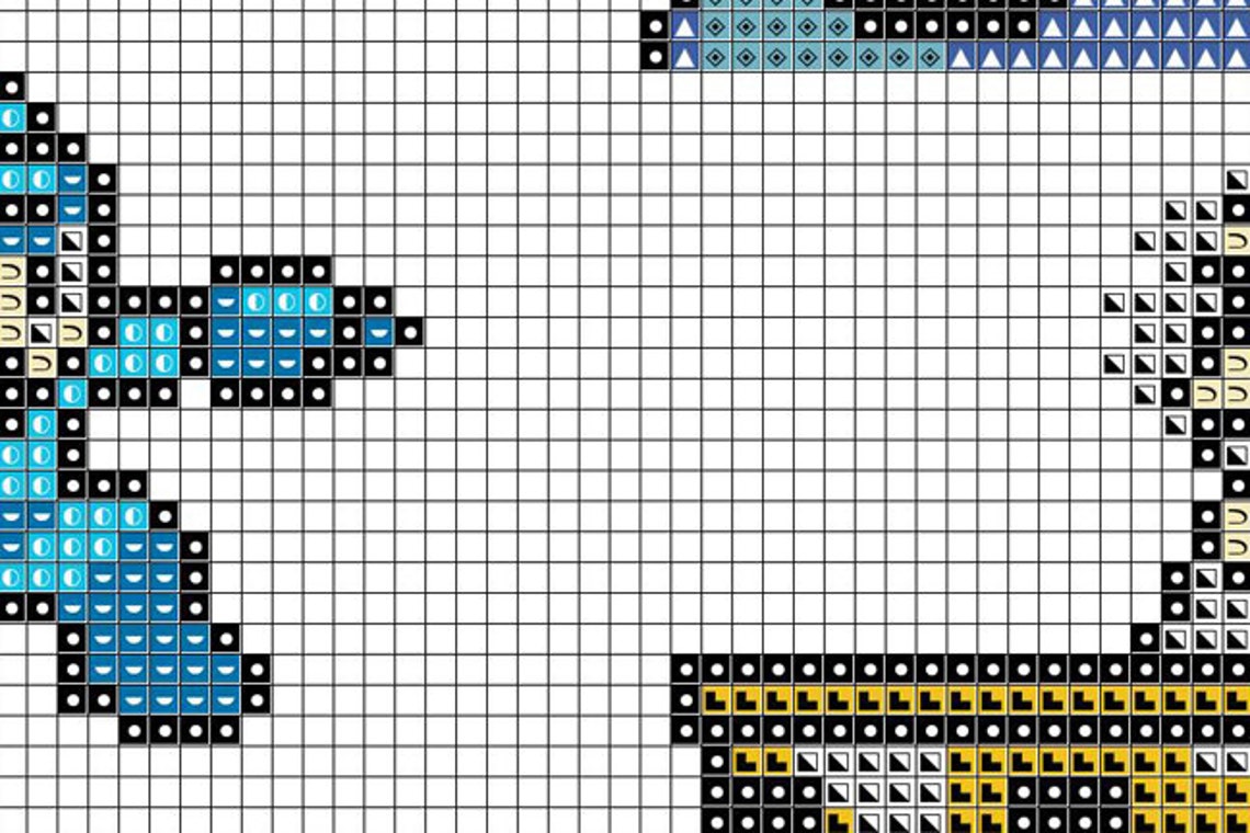 Mega Man Cross Stitch Pattern PDF 8 Bit Cross Stitch Pattern - Etsy