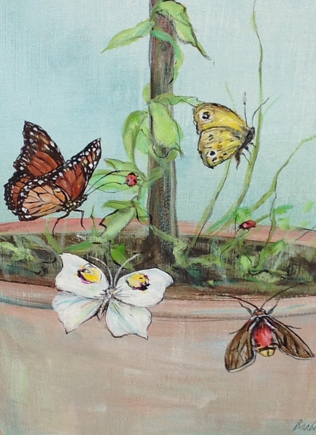 1 Beautiful Butterfly Tree Painting - Etsy New Zealand