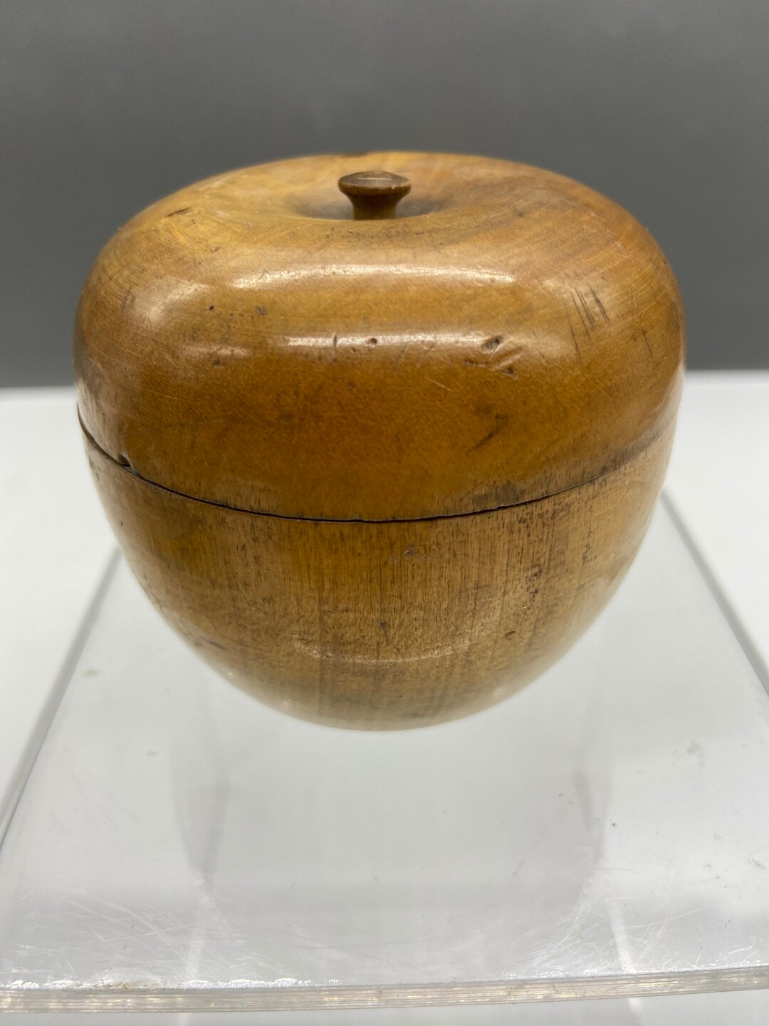 Antique Apple Form Tea Caddy. 18-19 Thc. Flame Birch - Etsy