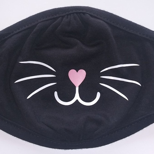 Cat Face Mask - Etsy