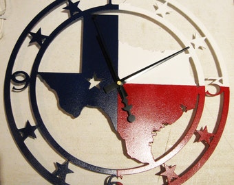 Texas wall clock | Etsy