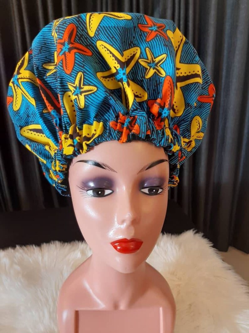 African Print Elastic Head Cap/ Night Cap. Muslim Hat Ramadan Hijab for ...