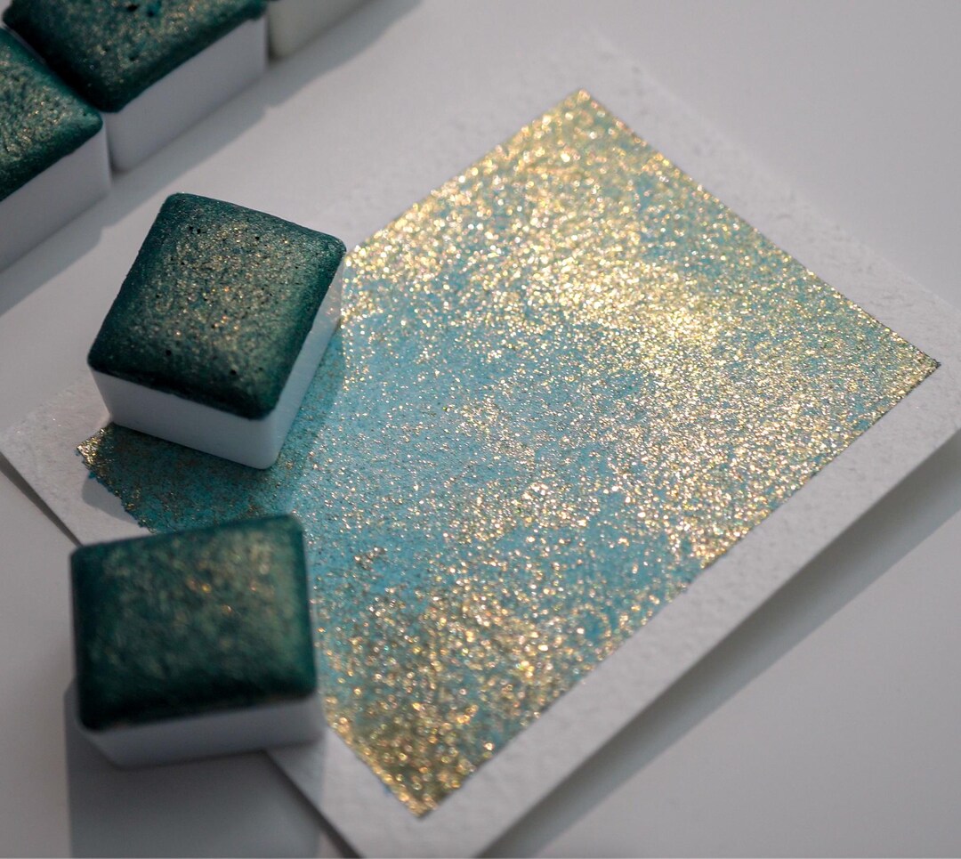 Earth Sparkles - Limited Edition - Half Pan - Handmade Watercolor - Etsy