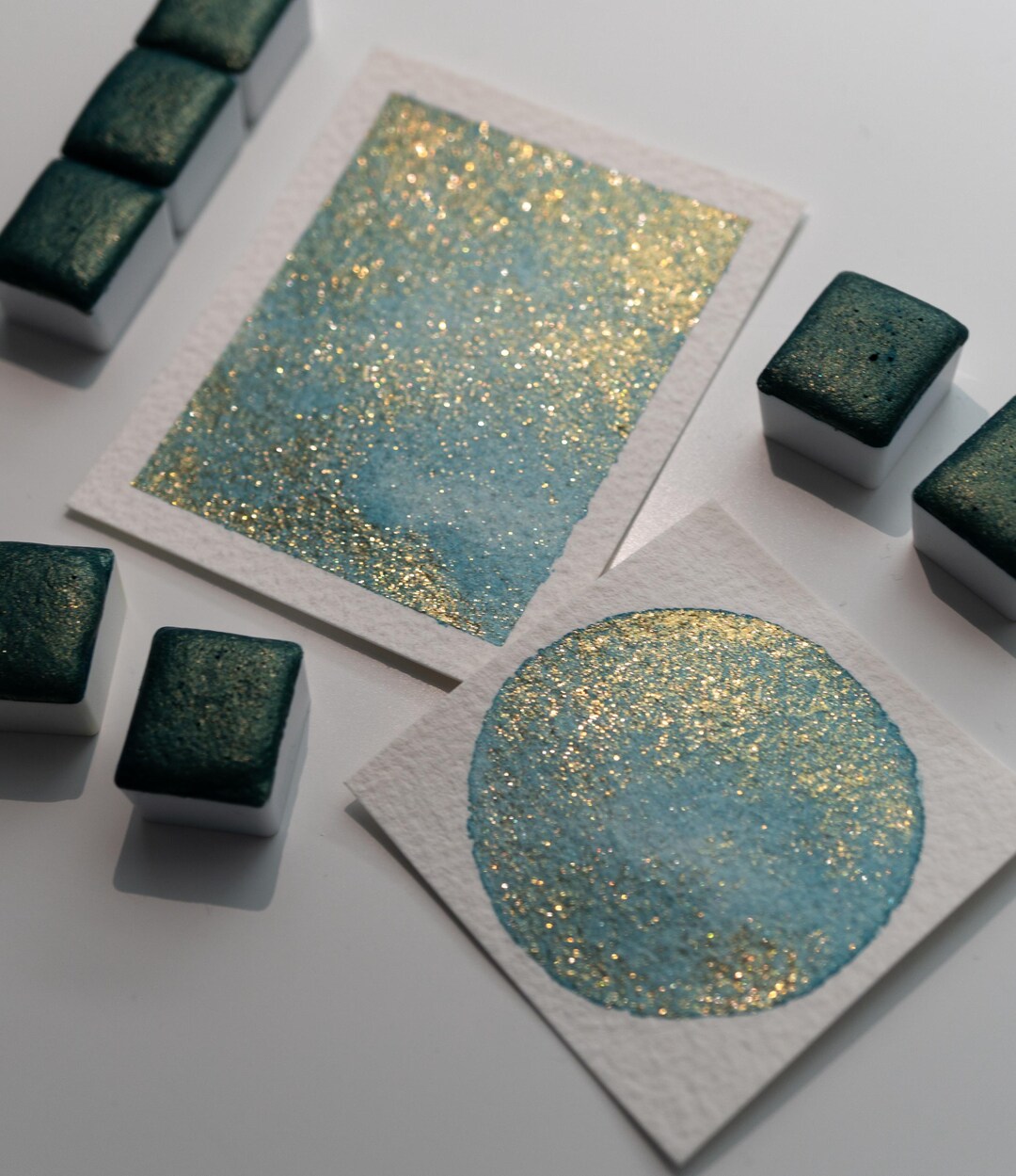 Earth Sparkles - Limited Edition - Half Pan - Handmade Watercolor - Etsy