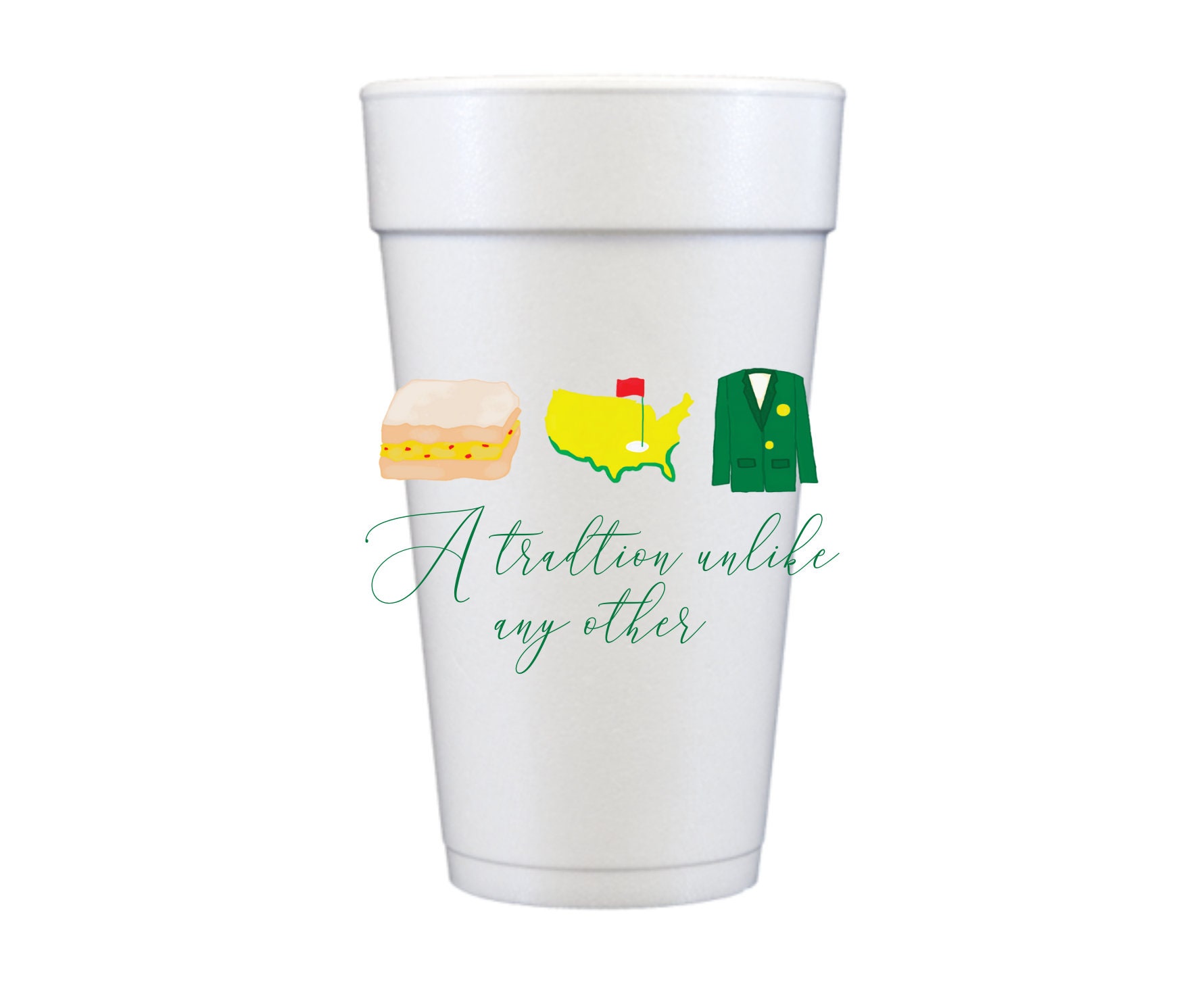Masters Party Augusta National Cups, Personalized Styrofoam Cups ...