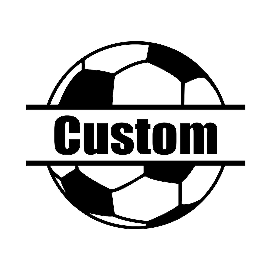 Custom Soccer Ball Vinyl Decal Sticker - Etsy