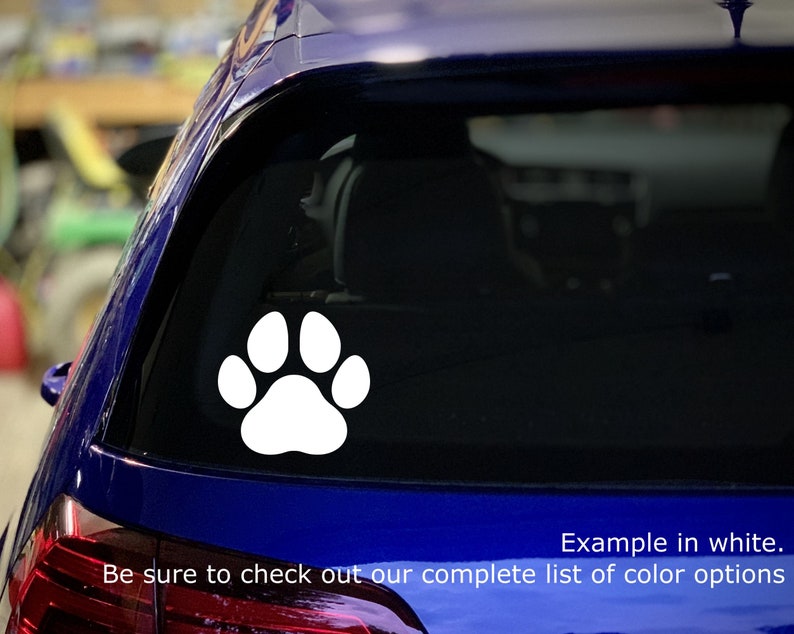 Dog / Puppy Paw Print Vinyl Decal Sticker - Etsy