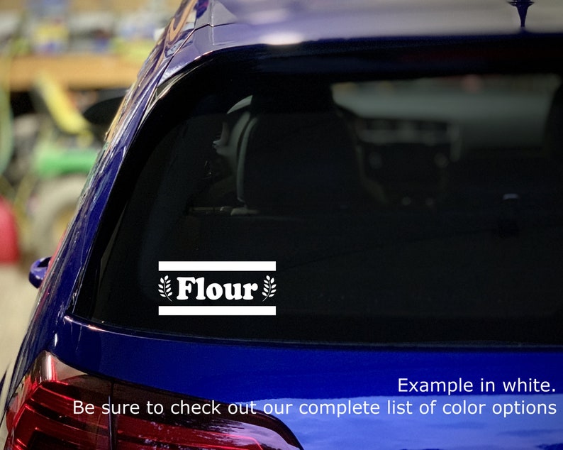 Flour Canister Label Vinyl Decal Sticker - Etsy