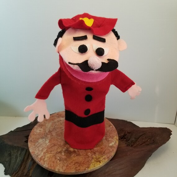 Fire Fighter Hand Puppet Felt Hand Puppet Designed as A Fire | Etsy