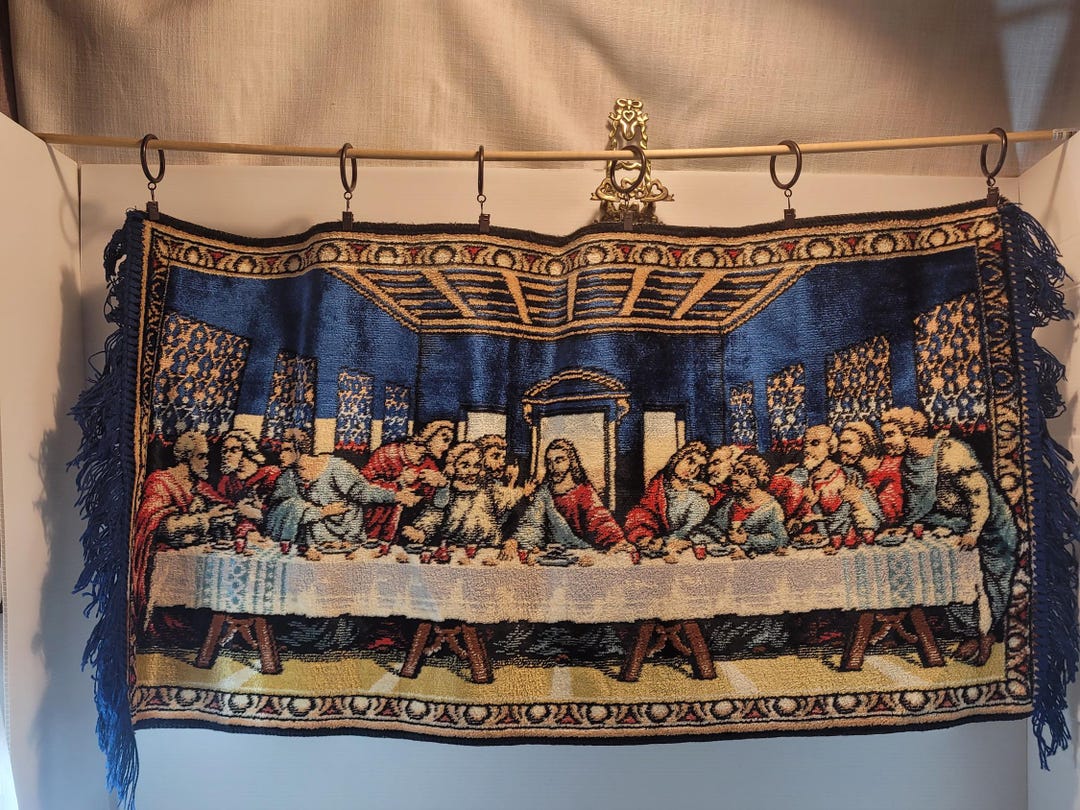 Vintage Last Supper Tapestry Wall Hanging, Religious Carpet Tapestry ...
