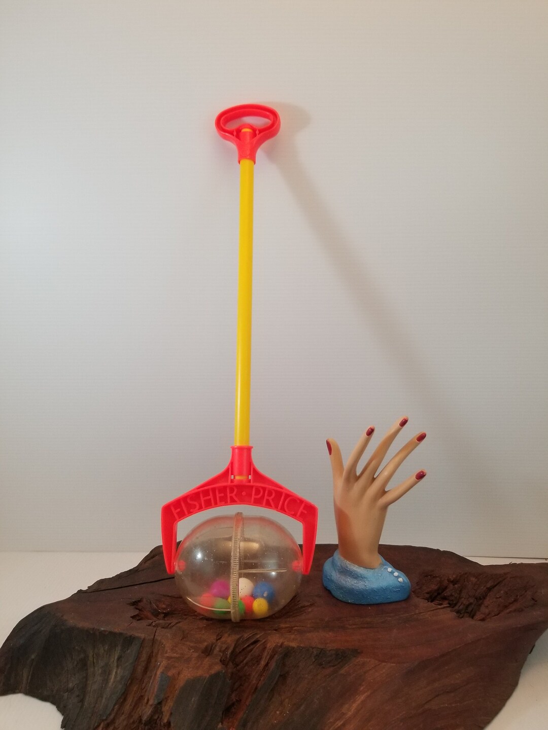 1970's Fisher Price Rattle Ball Bouncing Balls Push Toddler Toy - Etsy