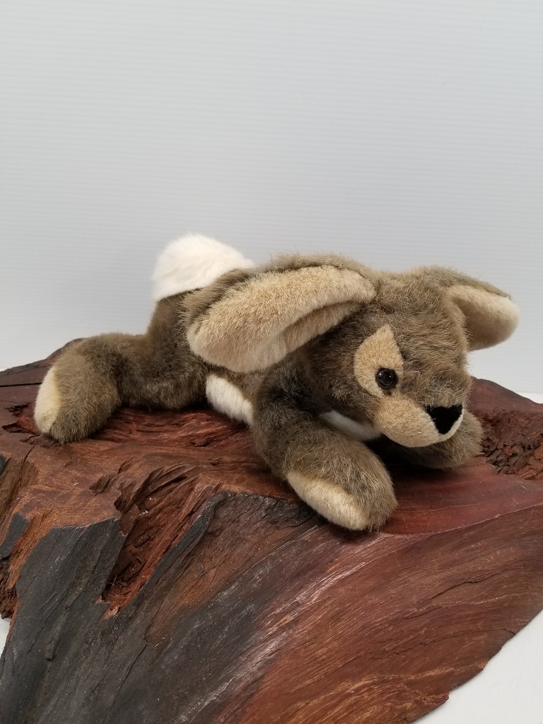 Vintage Cotton Tail Rabbit Plush Toy, Soft Fluffy Rabbit, White Tail ...