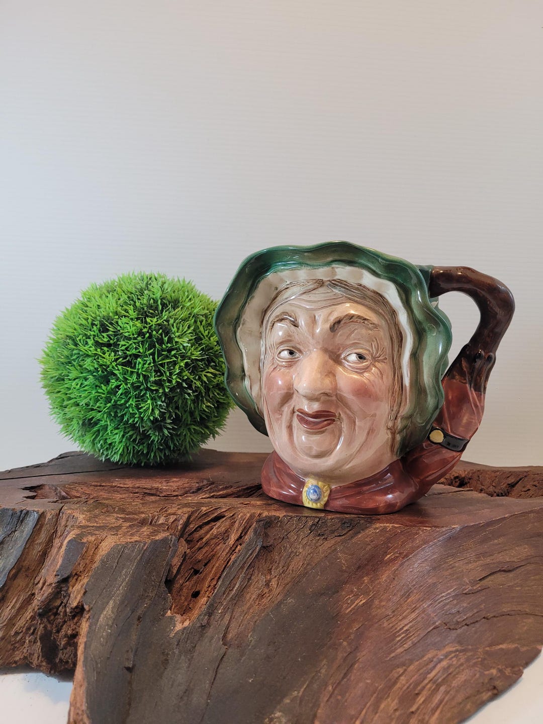 Beswick Ware Sairey Gamp Dickens Charactor Face Planter Ceramic ...