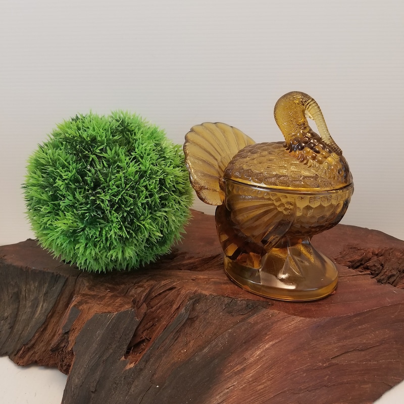 Glass Turkey Candy Dish - Etsy