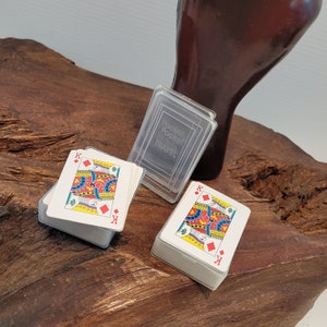 Vintage Miniature Playing Cards, 2 Small Decks of Standard Playing ...