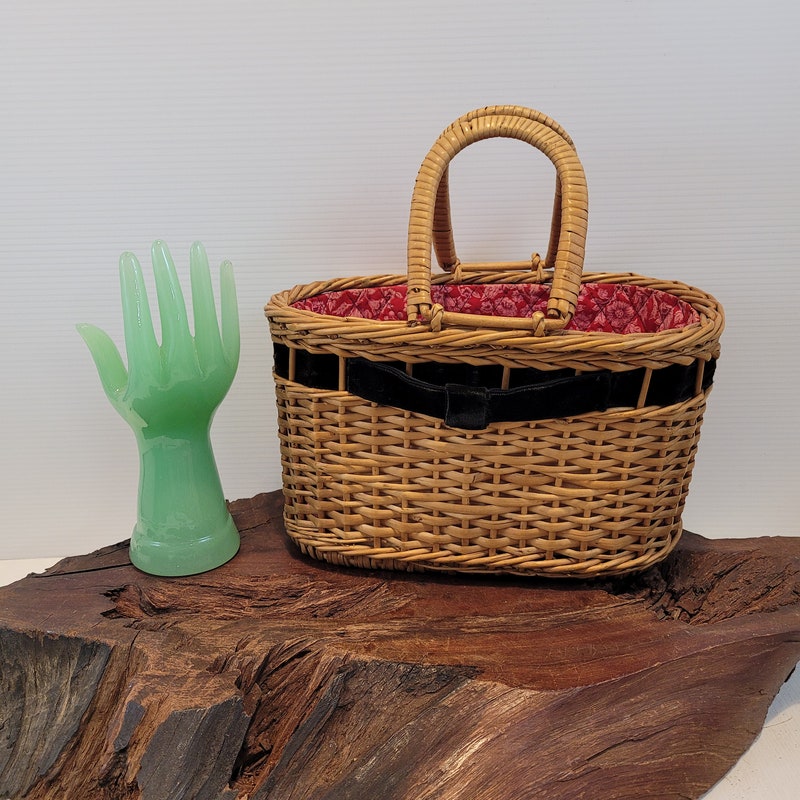 Wicker Handbag - Etsy