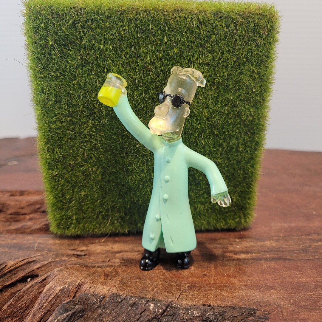 Simpsons Professor Frink the Invisible Man PVC Figure 2002 - Etsy