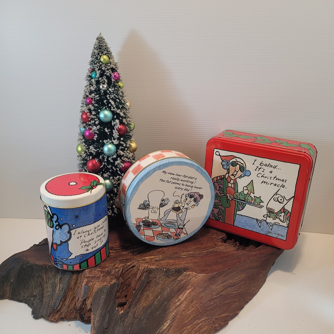 Maxine Christmas Tins From Hallmark, Collection of 3 - Etsy
