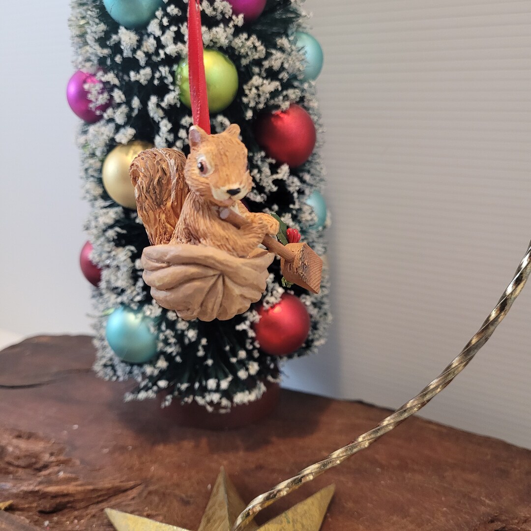 Chipmunk Riding Walnut Boat Christmas Ornament - Etsy