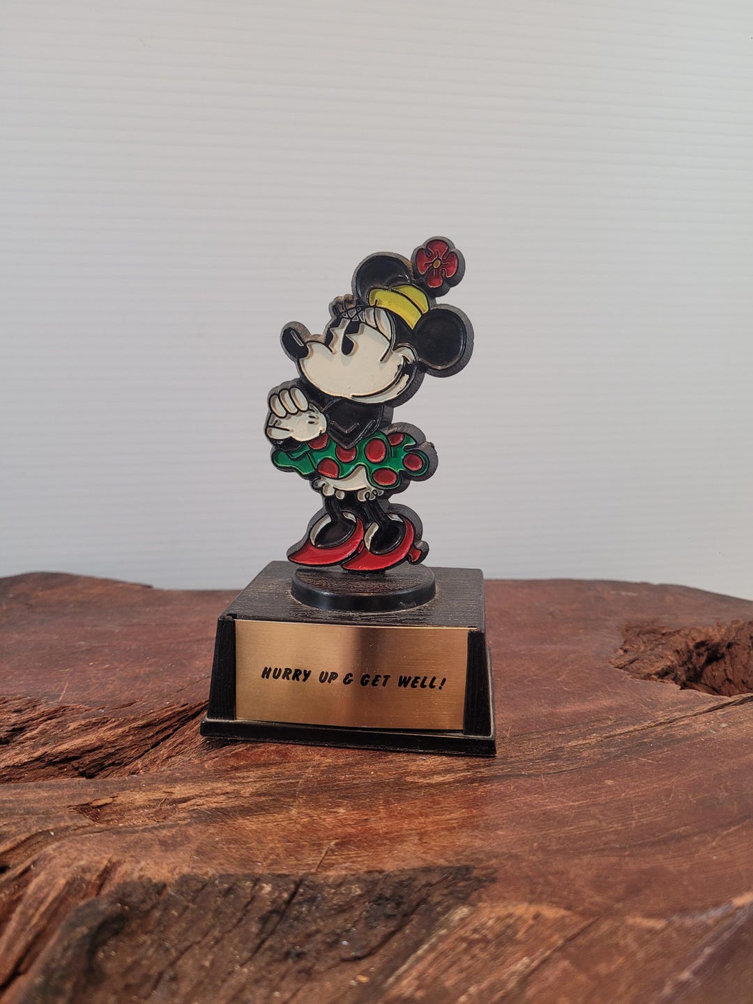 Vintage Minnie Mouse Trophy: Aviva 'hurry up & Get Well' Statue - Etsy