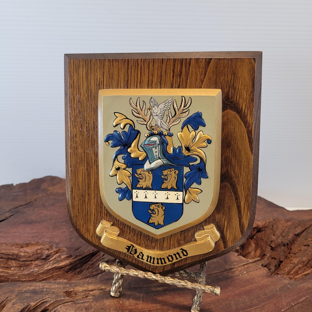 Vintage Family Crest for Hammond, Made by York Insignia LTD - Etsy