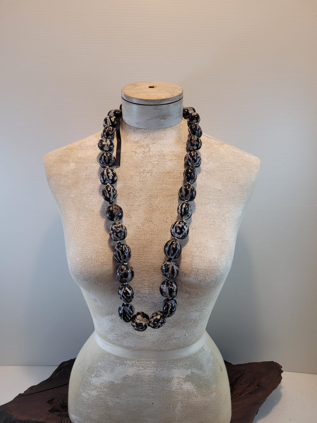 Vintage Hawaiian Kukui Nut Zebra Stripe - Etsy