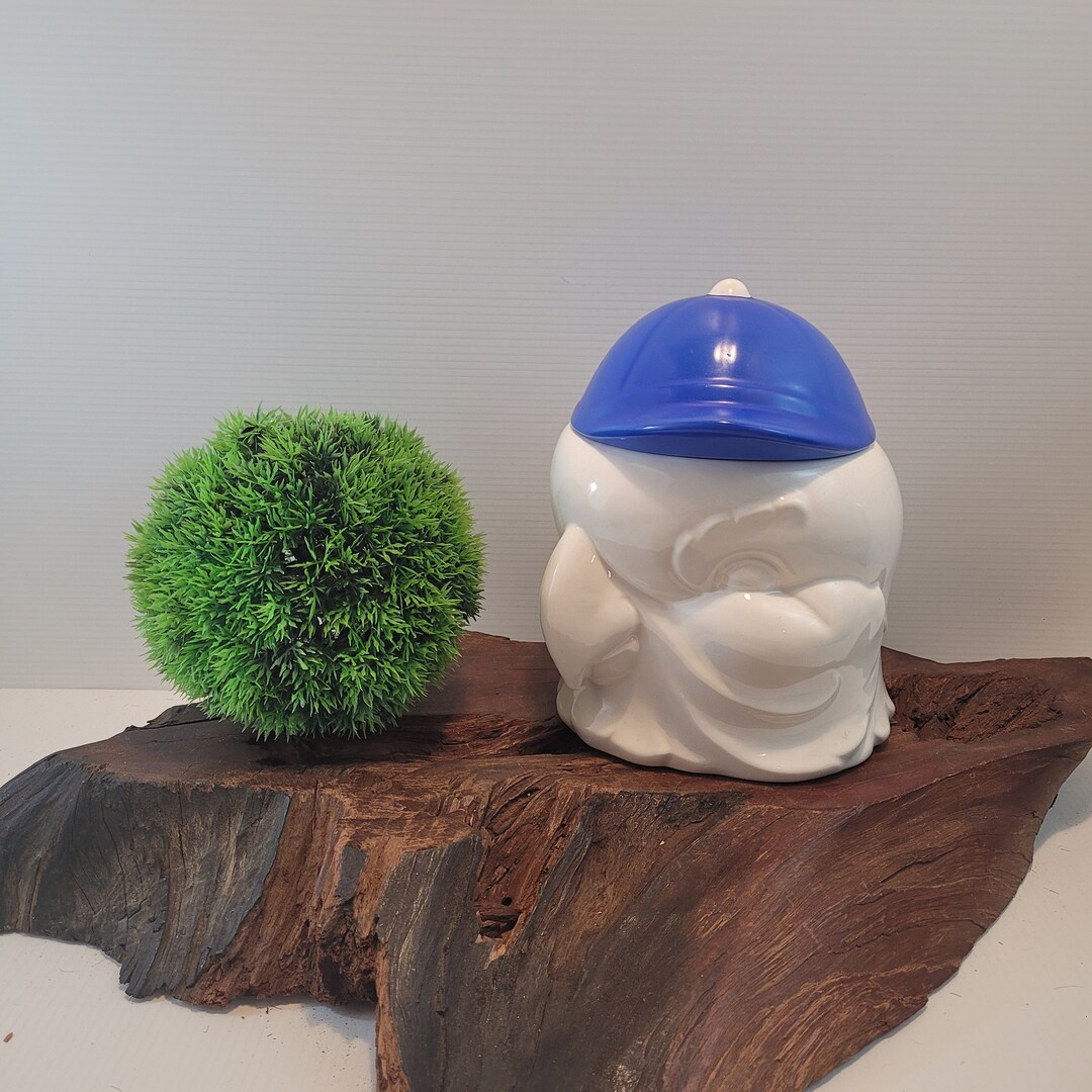 Vintage Goebel Parrot Head Cookie Jar With Blue Cap - Etsy