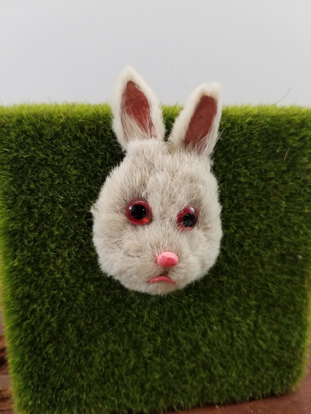 Vintage White Rabbit Bunny Plush Brooch White Haired Rabbit - Etsy