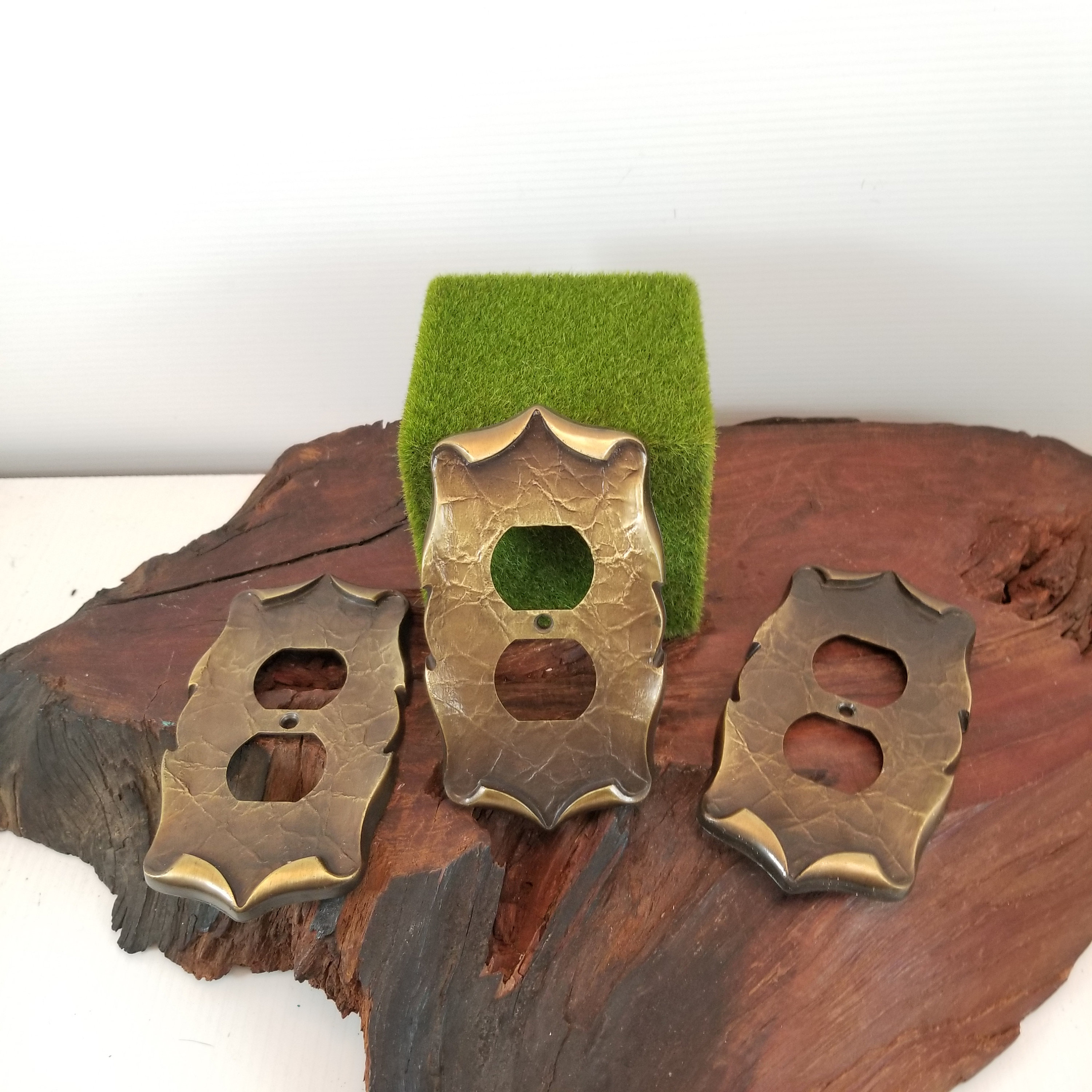 Cast Metal Ornate Designed Outlet Plate Mid Century Single - Etsy