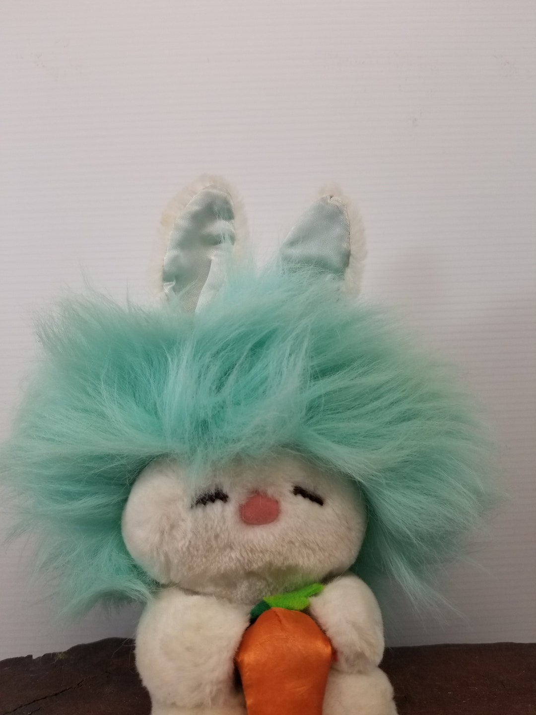 Vintage Dankin Frou Frou Bunny Plush Doll: Teal Hair, 1980s Toy - Etsy
