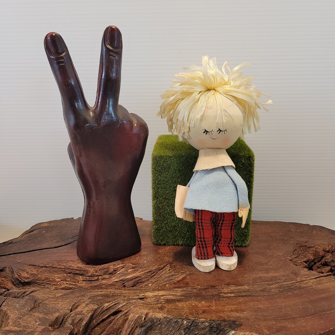Vintage Shackman Beatnik Doll: 1960s Blond Hair, Red Plaid Pants - Etsy