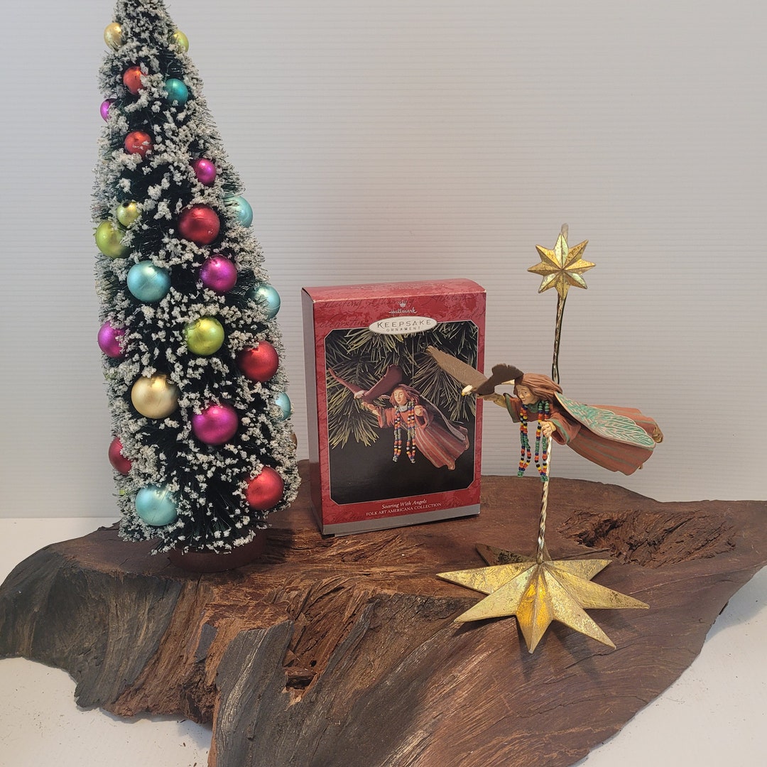 Soaring With Angels Folk Art Christmas Ornament, Hallmark Keepsake ...