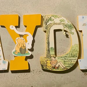 Classic Winnie the Pooh Lettering (pricing per Letter) - Etsy