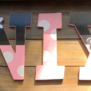 Minnie Mouse Lettering (pricing per Letter) - Etsy