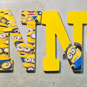 Minion Lettering (pricing per Letter) - Etsy