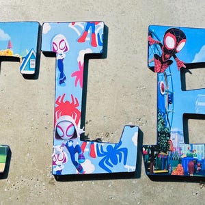 Spidey and Friends Lettering pricing per Letter - Etsy