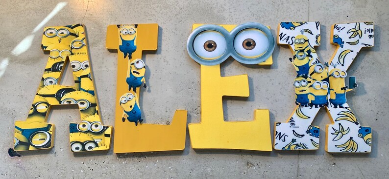 Minion Lettering pricing per Letter - Etsy